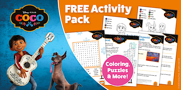 Coco: FREE Activity Pack for Kids