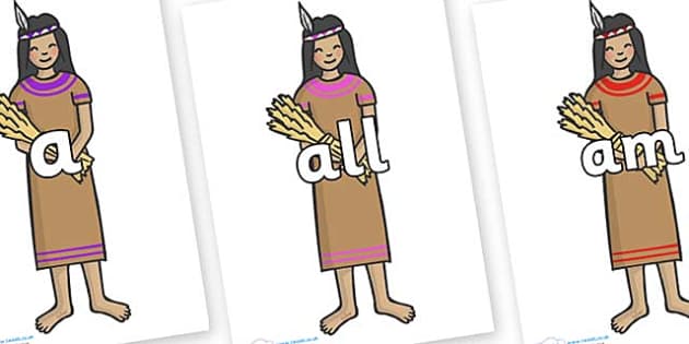 Foundation Stage 2 Keywords on American Indian - Twinkl