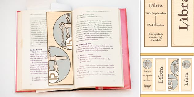 Libra Bookmarks | Twinkl Party (teacher made) - Twinkl