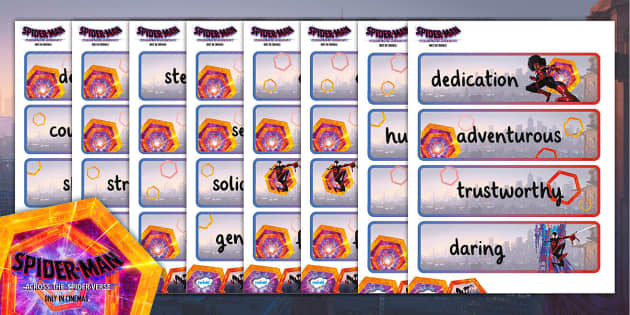 FREE! - Spider-Man™ Web of Words Vocabulary Cards | Twinkl