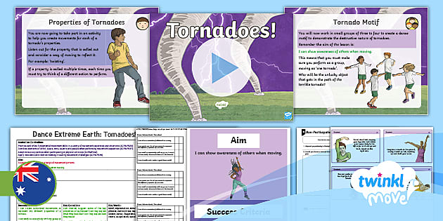 Move PE Year 3 Dance: Extreme Earth Lesson 4: Tornadoes!
