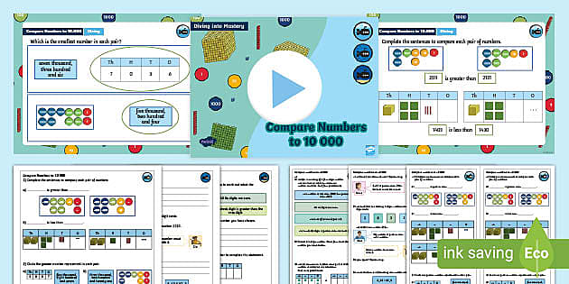 👉 Y4 Diving into Mastery: Step 11 Compare Numbers to 10 000