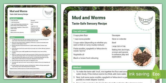 * NEW * Mud and Worm Edible Sensory Recipe | Twinkl - Twinkl