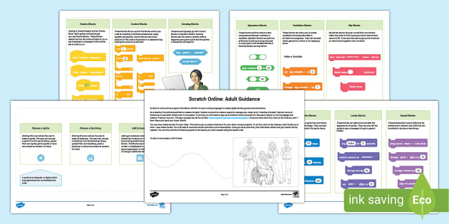 Scratch Online: Adult Guidance (teacher made) - Twinkl