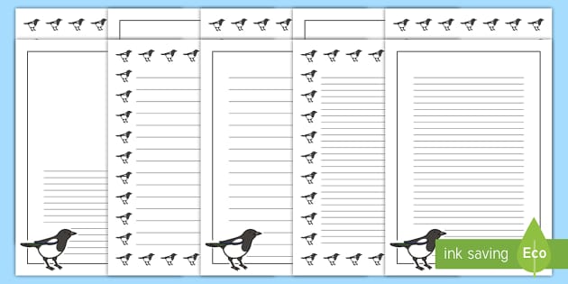 FREE! - Magpie Portrait Page Borders- Portrait Page Borders