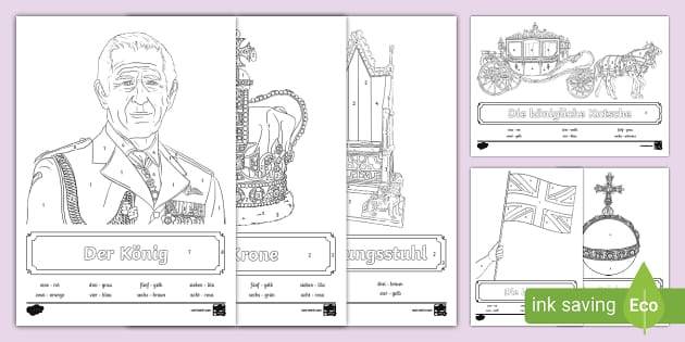 👉 Coronation Colour by Number: German (teacher made)