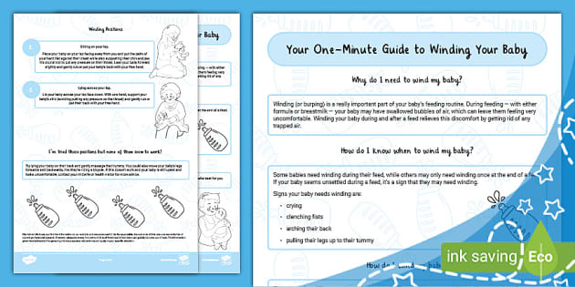 Your One-Minute Guide to Winding Your Baby (professor feito) Your One-Minute Guide to Winding Your Baby (professor feito)