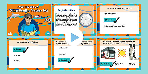 Year 3 NAPLAN Online Reading Practice Quiz | AUS Teaching