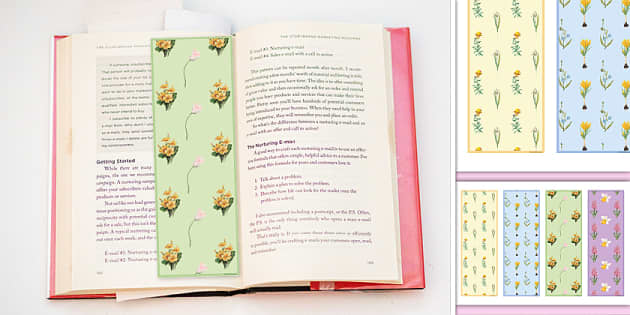 Spring Flowers Bookmarks | Twinkl Party (teacher made)