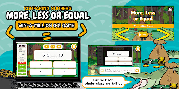 Foundation Phase - Comparing Numbers - GO Game: Win a Million More ...