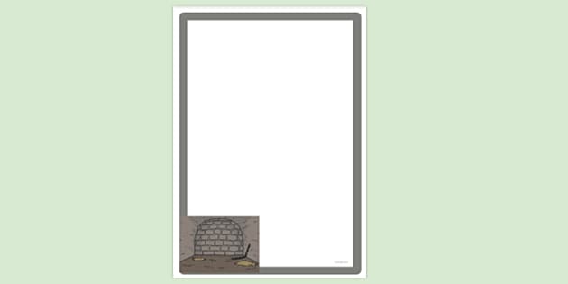 Simple Blank Dungeon Page Border (teacher made) - Twinkl