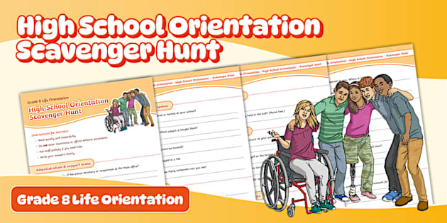 Life Orientation - High School Orientation - Scavenger Hunt