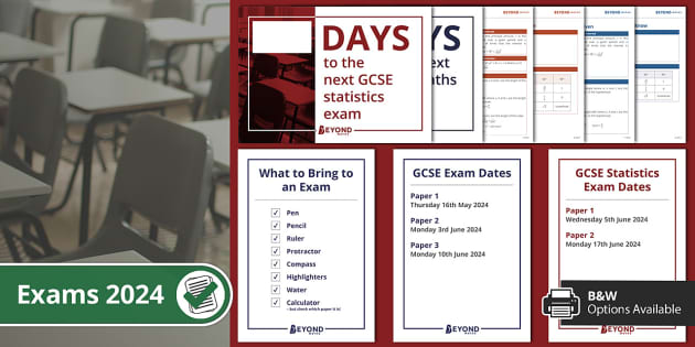 👉 GCSE Maths Exams Display Pack (teacher made) - Twinkl