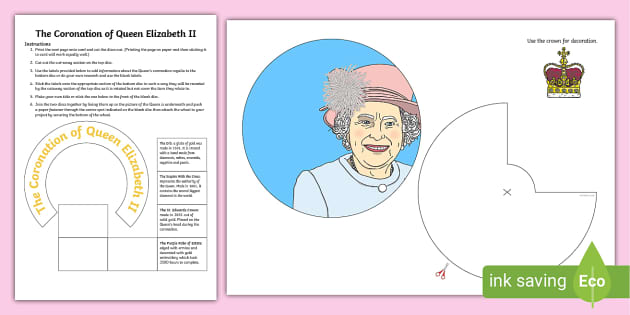 The Coronation of Queen Elizabeth II Paper Wheel