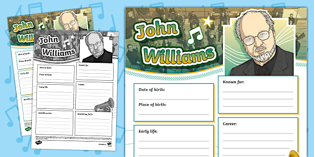👉 John Williams Fact File Template (teacher made) 👉 John Williams Fact File Template (teacher made)