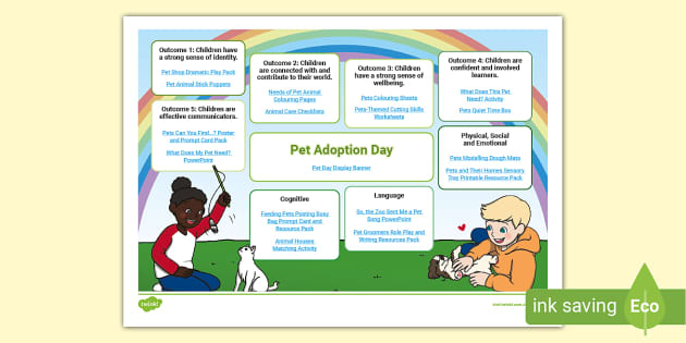 Pet Adoption Day Topic Planner (teacher made) - Twinkl