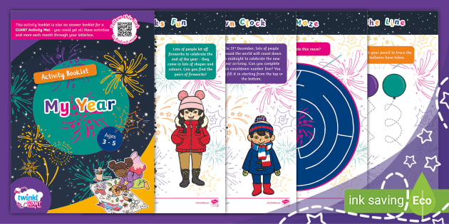 My Year: New Year Activity Booklets for Kids - Twinkl