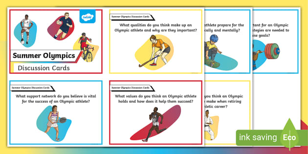 Summer Olympics Discussion Cards (professor feito) - Twinkl