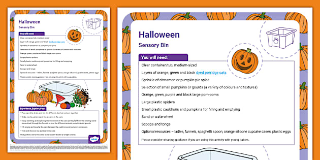 Halloween Sensory Bin | Sensory Activities | Twinkl - Twinkl
