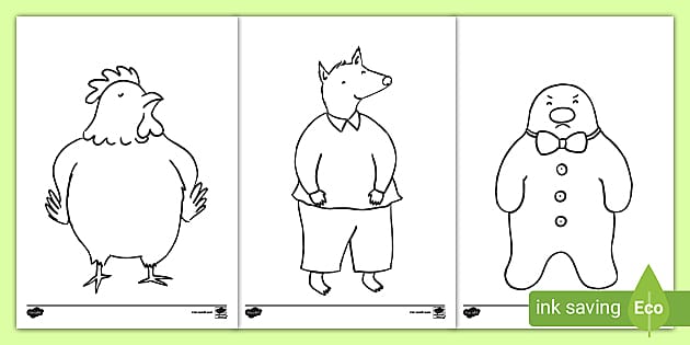 FREE! - Colouring Sheets to Support Teaching on Mr Wolf's Pancakes
