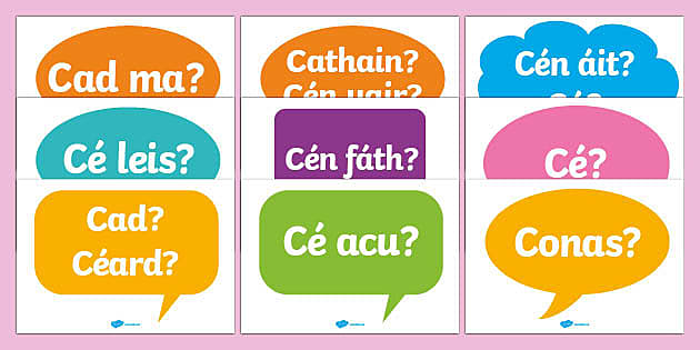 Irish Question Words Posters As Gaeilge Twinkl Twinkl irish-question-words-posters-as-gaeilge-twinkl-twinkl