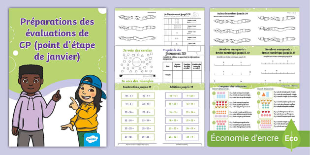 Évaluation de Mathématiques - CP (l'enseignant a fait)