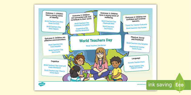 World Teachers Day Topic Planner - Primary (teacher made)