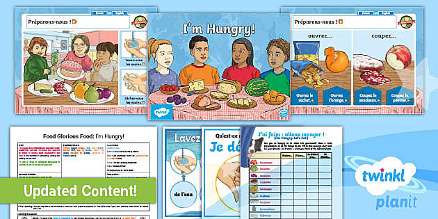 French: Food, Glorious Food!: I'm Hungry Year 3 Lesson Pack 6