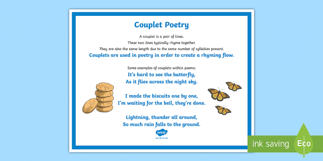 Stanza Couplet Poems Examples