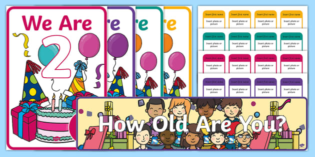 👉 EYFS Our Ages Birthday Display Pack - Twinkl