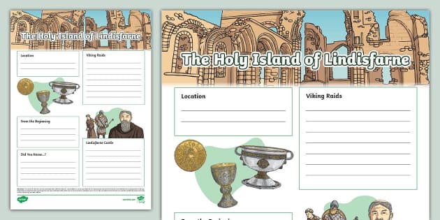 The Holy Island of Lindisfarne Fact File Template - Twinkl