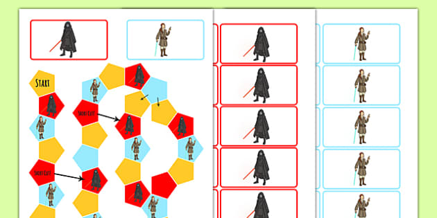 Space Wars Themed Editable Board Game (teacher made)