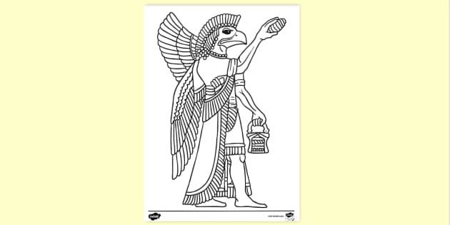 Anunnaki Colouring Page | Colouring Sheets (teacher made)