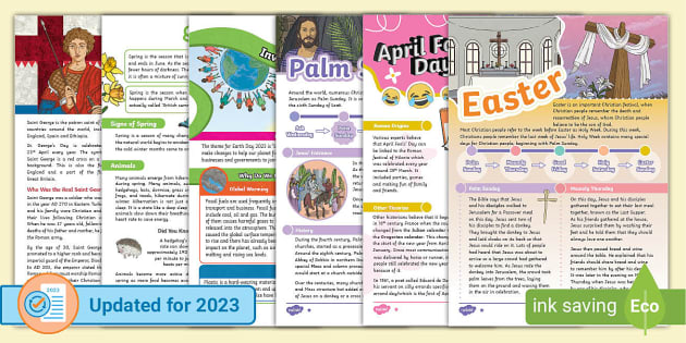 UKS2 April Reading Comprehension Activity Pack - Twinkl