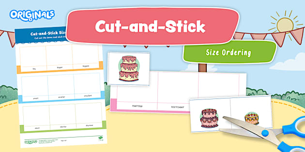 👉 Cut-and-Stick Size Ordering Activity