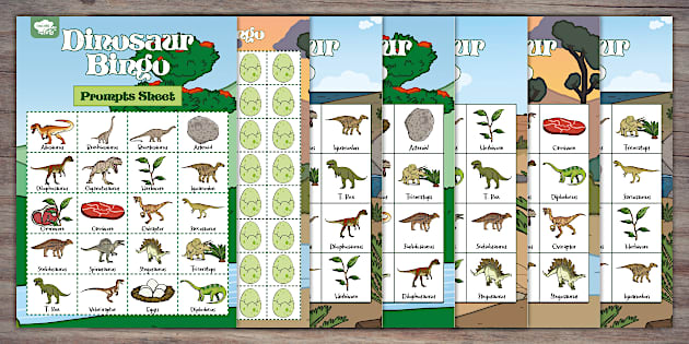 Dinosaur Bingo Game Printable | Twinkl Party
