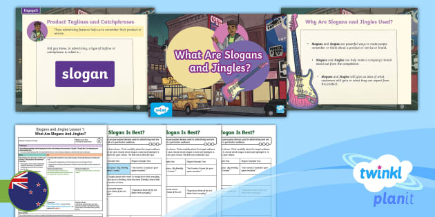 Persuasive Writing: What Are Slogans & Jingles Lesson