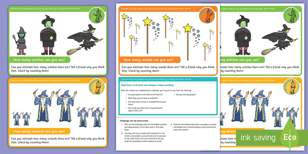 EYFS Maths Estimation Chilli Challenges: Magical Estimation