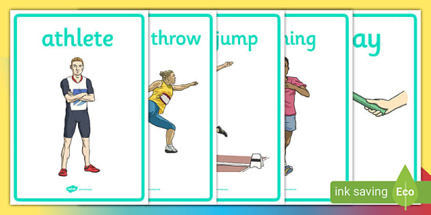 Athletics Display Posters (teacher made) - Twinkl