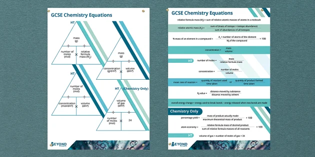 Chemistry Equations Sheet Gcse Aqa - Tessshebaylo
