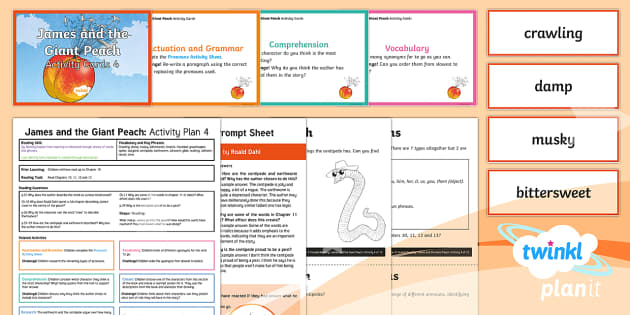 James and the Giant Peach Guided Reading 4 Y4 to Support Teaching On ‘James
