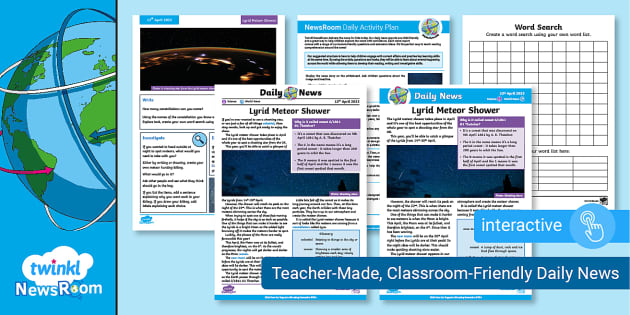 Lyrid Meteor Shower | Twinkl Resources (teacher made)