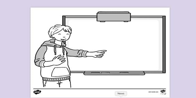 child presenting to class | Colouring Sheets (teacher made)