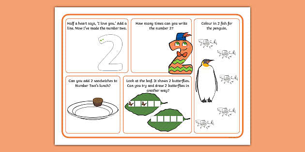 👉 The Adventures of Number Two Activity Mat