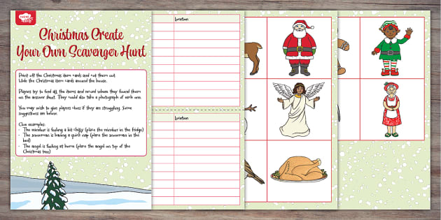 Christmas Create Your Own Scavenger Hunt | Twinkl Party