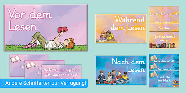 Lesestrategien - Tafelkarten (Teacher-Made) - Twinkl Lesestrategien - Tafelkarten (Teacher-Made) - Twinkl