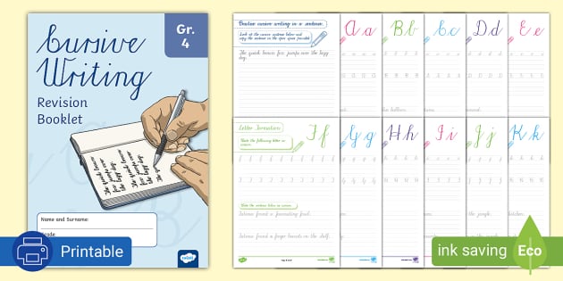 Cursive Writing - Revision Booklet (teacher made) - Twinkl