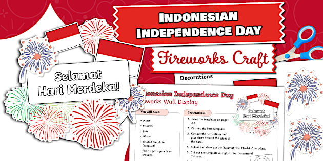 Indonesian Independence Day Craft Display