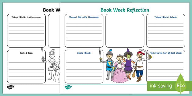 CBCA Book Week Reflection Worksheet (teacher made)