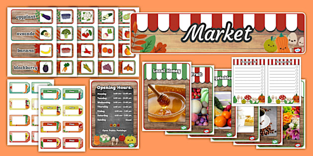 Autumn Market Role Play Pack
